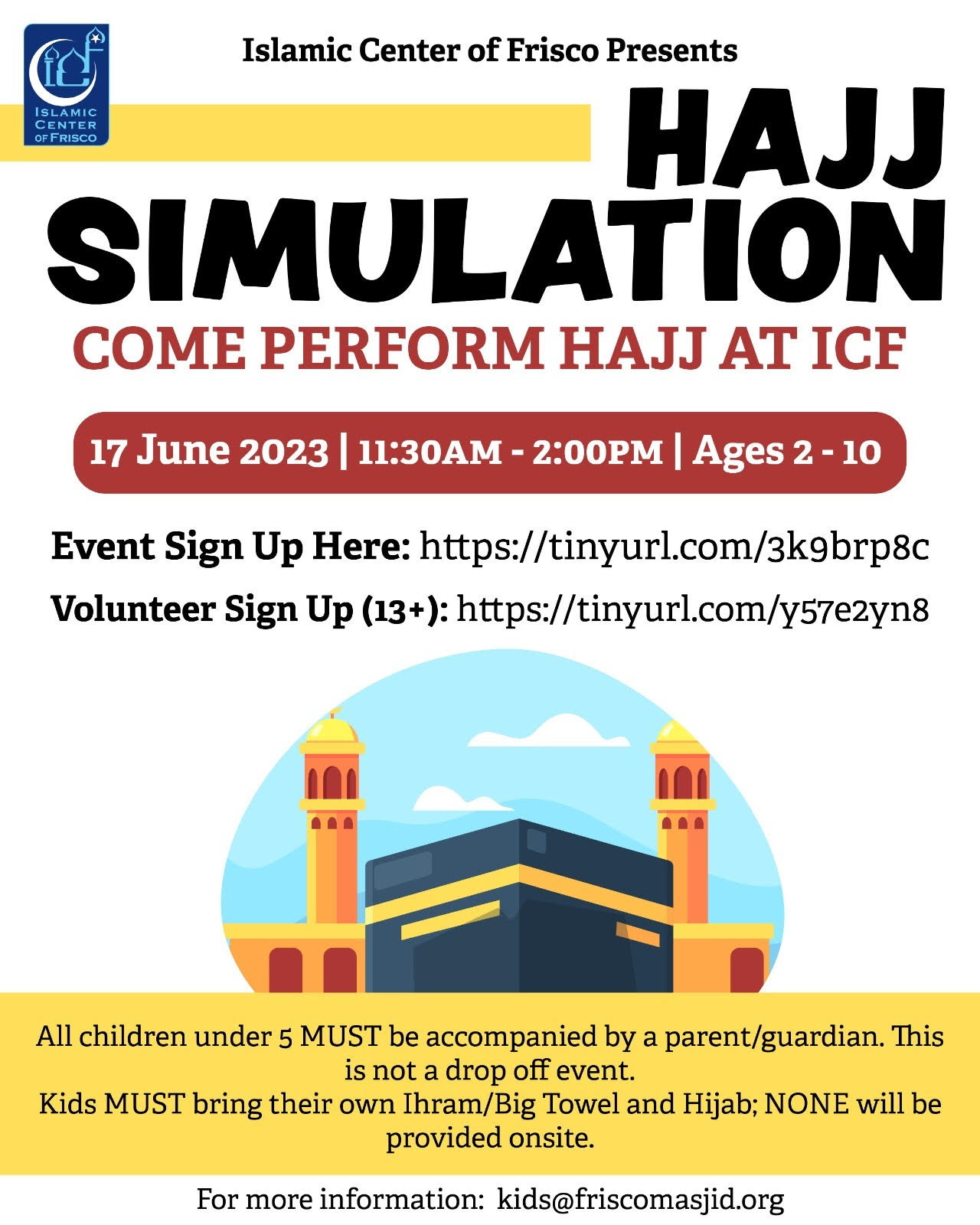 ICF Hajj Simulation-General Events - Islamic Center of Frisco